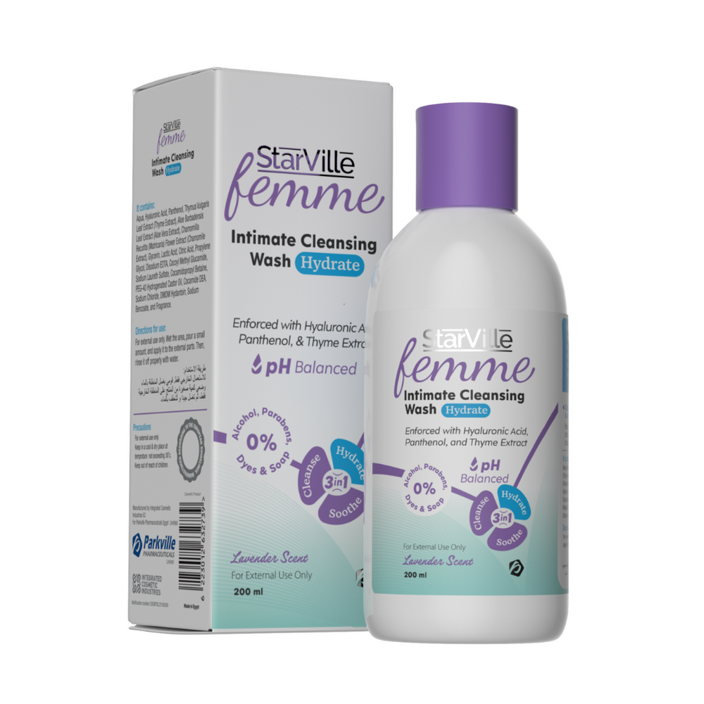 StarVille Femme Intimate Cleansing Wash Hydrate 200 ml - E Parkville