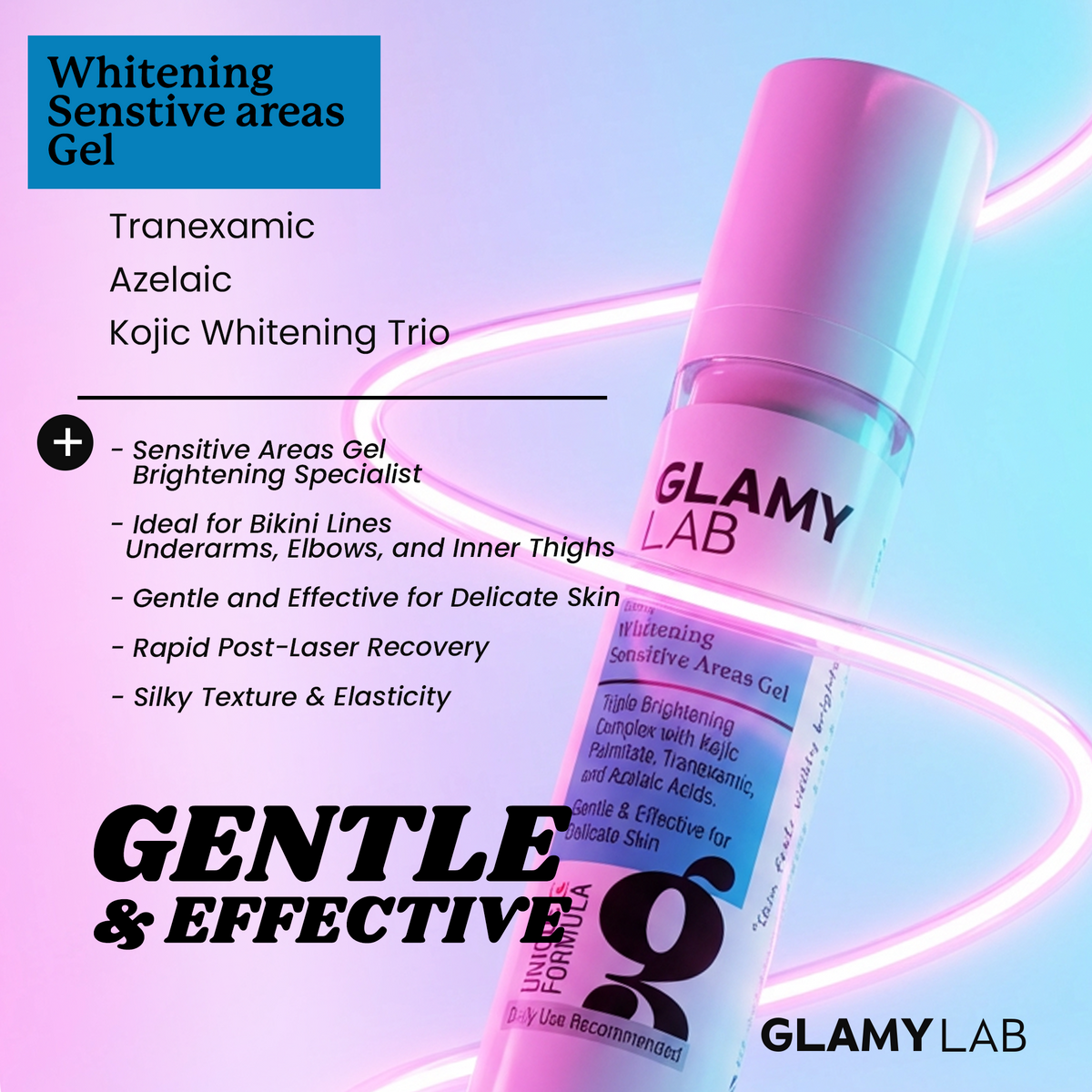 Glamy Lab Whitening Sensitive Areas Gel 50gm - E Parkville