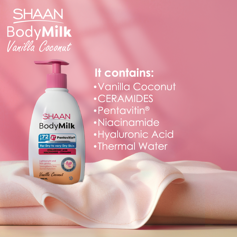 Shaan Body Milk Vanilla Coconut 300 ml - E Parkville