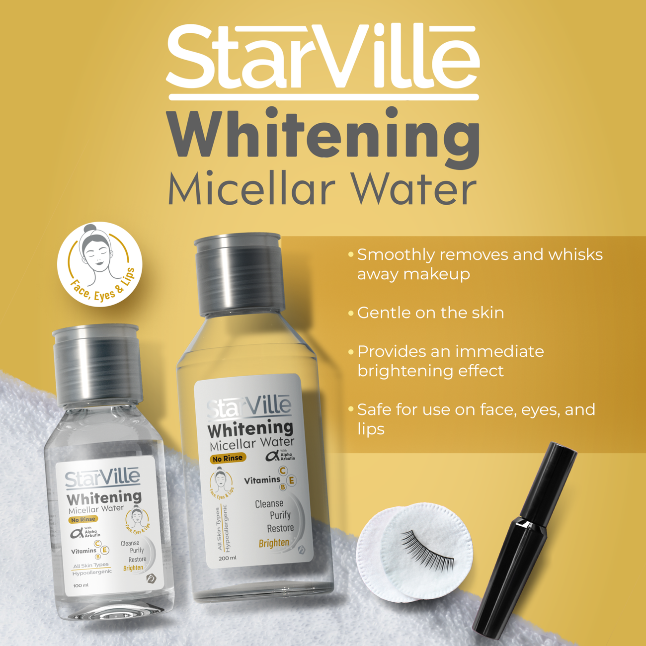 StarVille Whitening Micellar water 100 ml - E Parkville