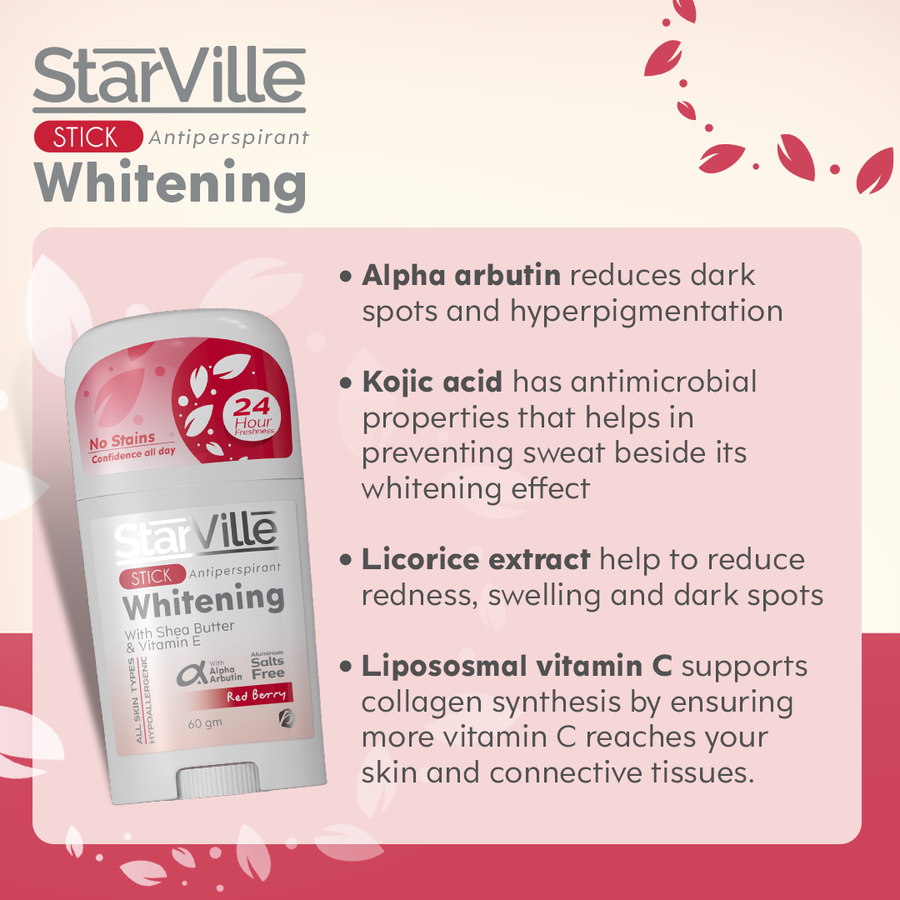 Starville Whitening stick Red Berry 60 ml - E Parkville