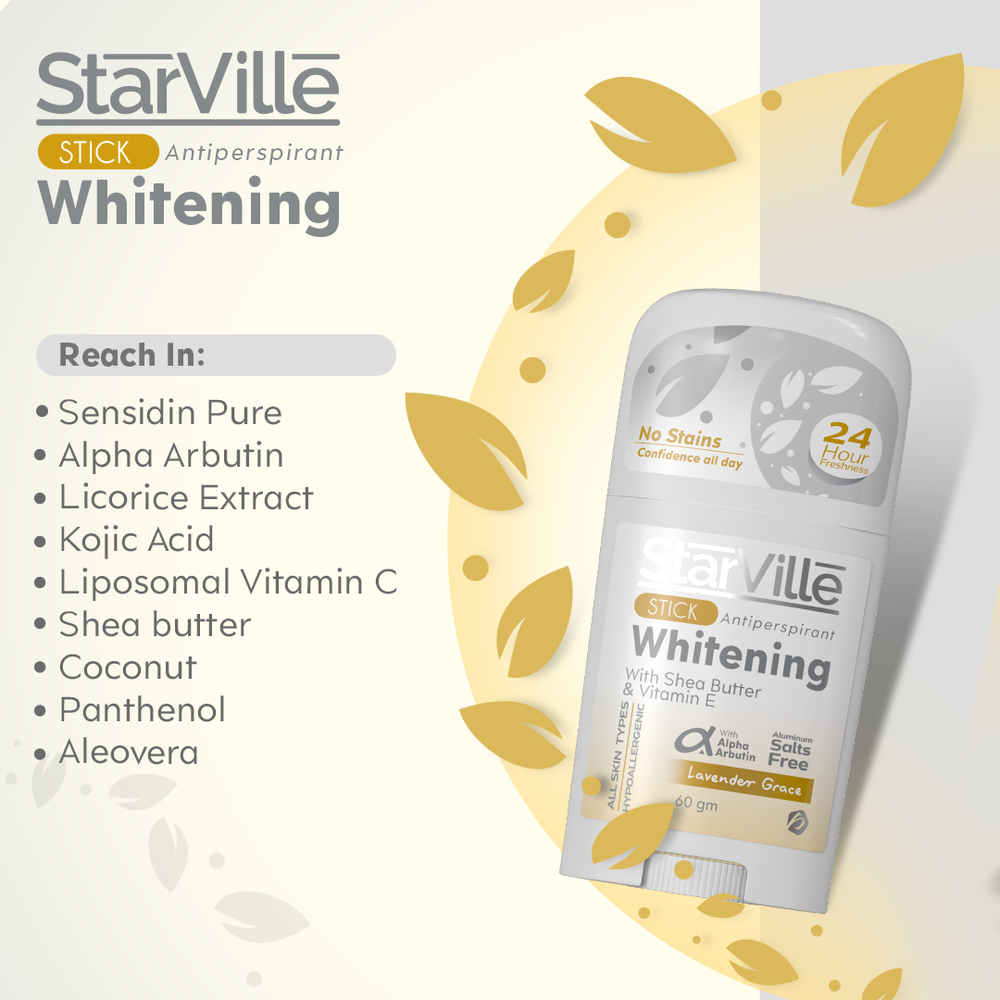 StarVille Whitening Stick Lavender Grace 60 ml - E Parkville